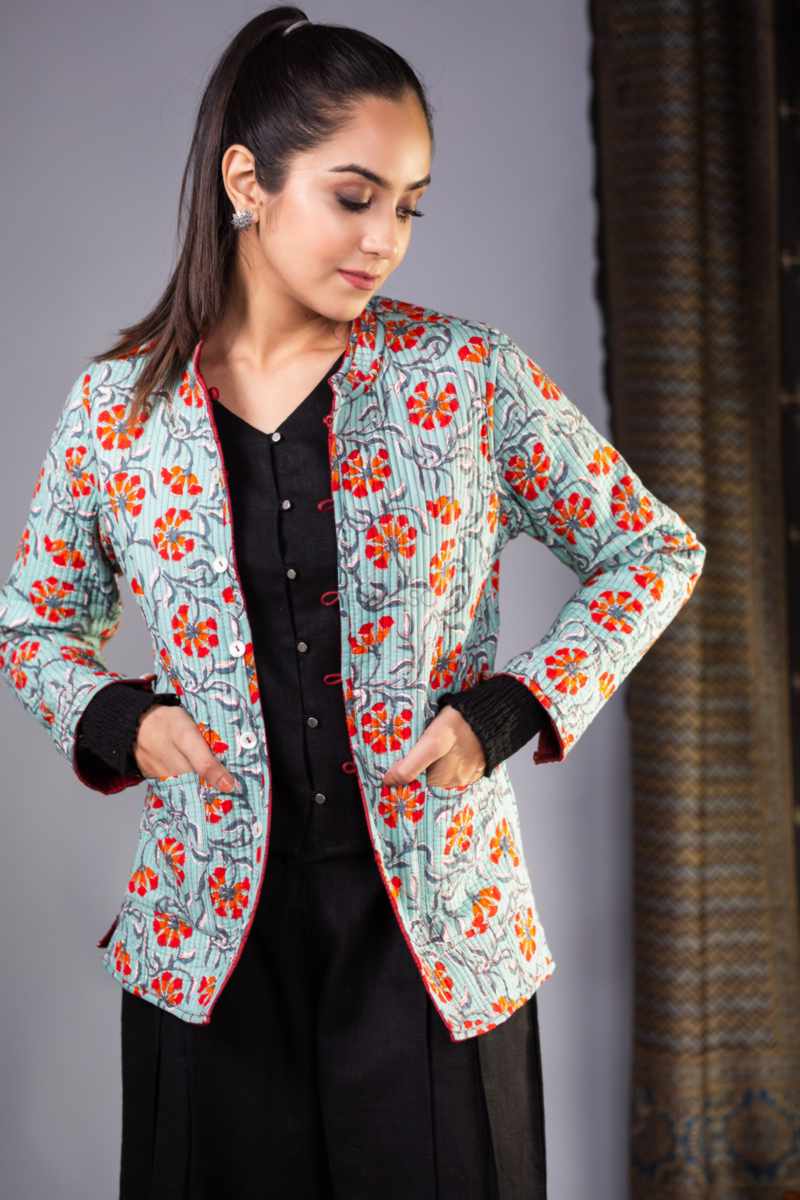 Buy Outstanding JAK003 Vasiliki Quilted Sleeveless Reversible Silk ...