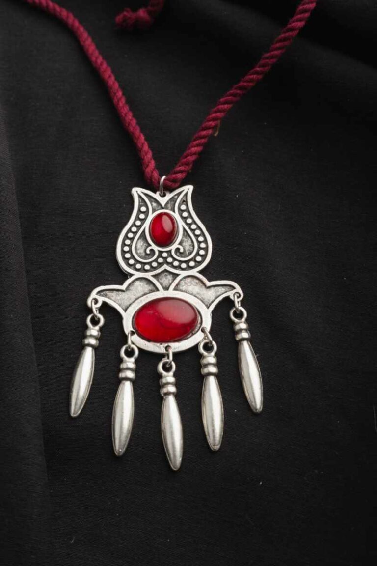 Buy Sensational KPP15 Turkish Multi Stone Pendant Online | Kusvaa