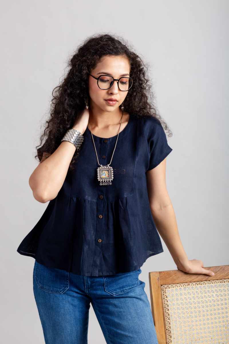Buy Graceful WS937 Indeera Linen Kurta Dupatta Set Online | Kusvaa