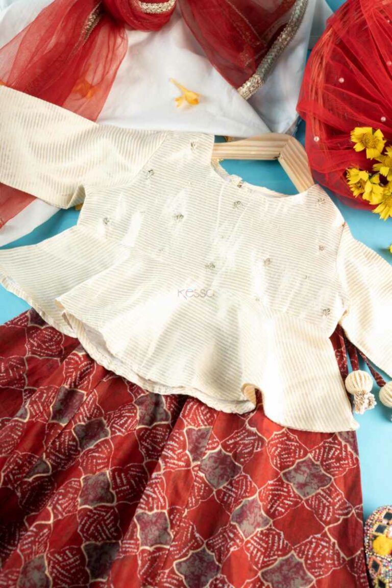 Buy Glorious MBE106 Sharvil Girls Complete Skirt Set Online | Kusvaa