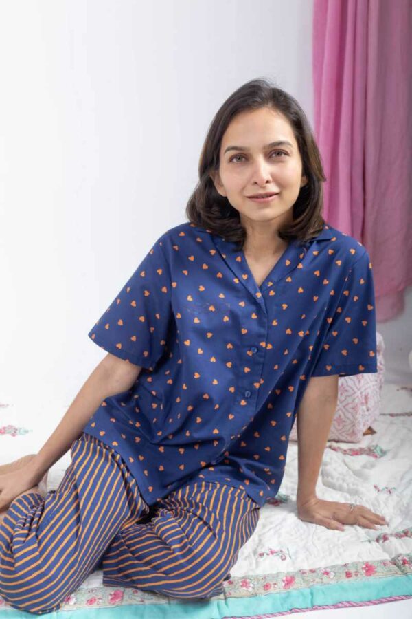 Buy Tantalizing LWJ001 Malin Cotton Loungewear Set Online | Kusvaa