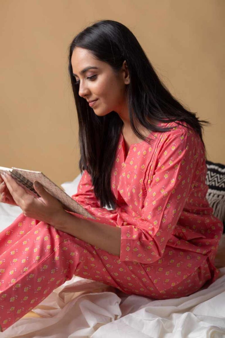 Buy Vibrant WS1096 Tena Cotton Loungewear Set Online | Kusvaa