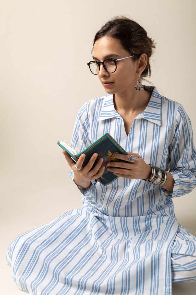 Buy Adorable WKR011 Aarohi Handloom Cotton Kurta Online | Kusvaa