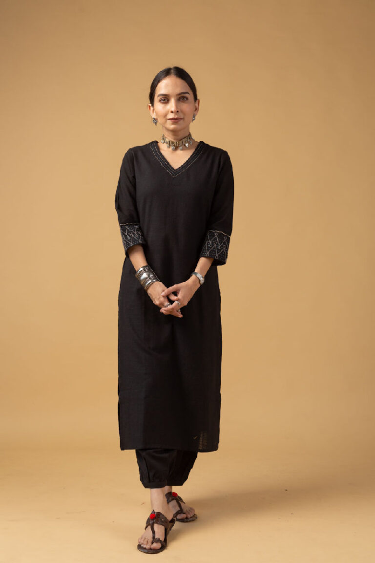 Buy Elite WKR103 Samvidha Handloom Cotton Kurta Online | Kusvaa
