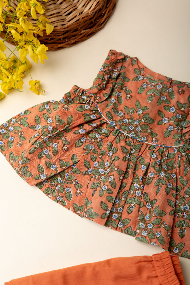 Buy Captivating GRW077 Lekisha Cotton Girl's Top Short Set Online | Kusvaa