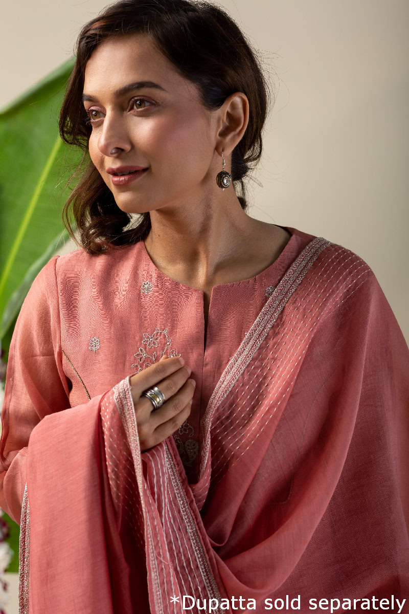 Buy Tantalizing CSS002 Veechi Chanderi Complete Suit Set Online | Kusvaa